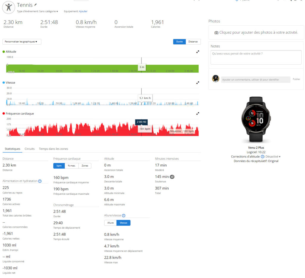 Test montre connectée GARMIN Venu 2 Plus | TennisAddict